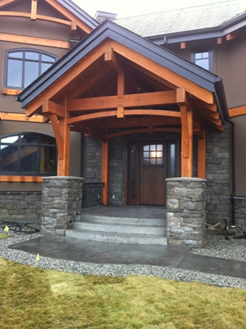 Craftsman Timber Frame Entry The Greenwich 2885 Sq. Ft. Timber