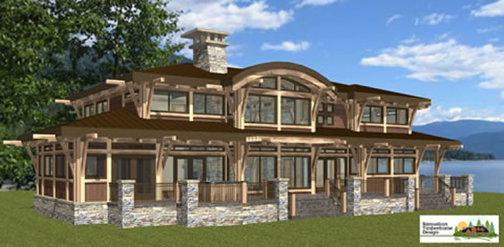 Samuelson Timberframe Design - Shuswap Lake, British Columbia - West ...